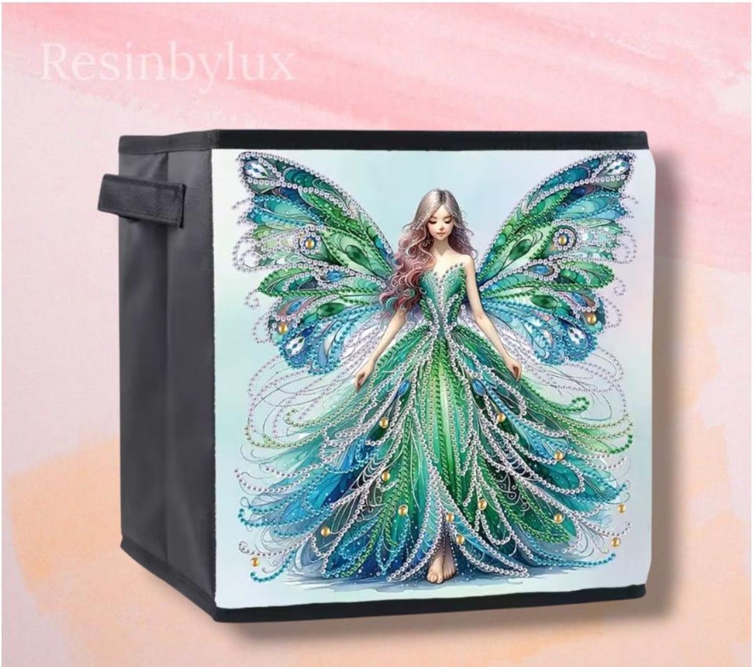 Diamond Painting Fairy Storage Box Kit: Rhinestone Crafting (26x25x25cm ...