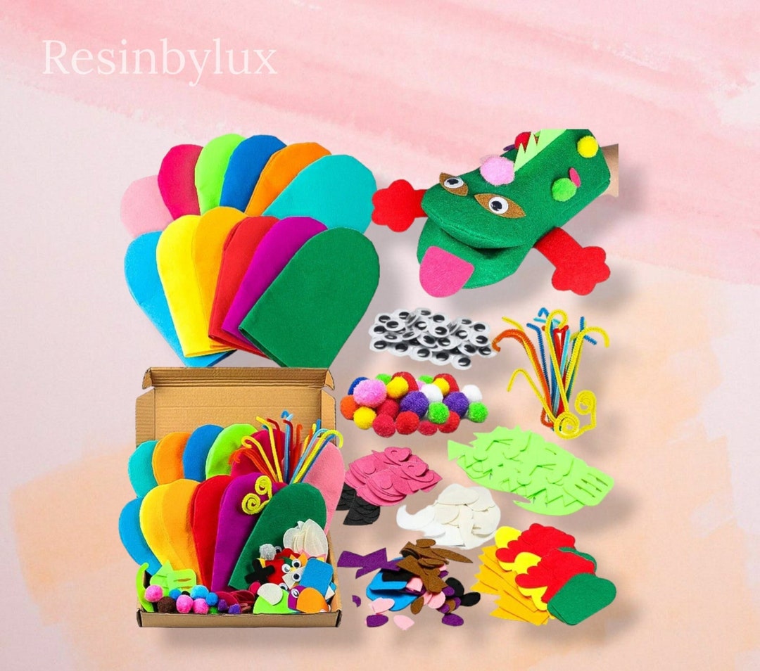 Hand Puppet Making Kit | Kids Crafting Kit | Puppet Crafting Kit ...