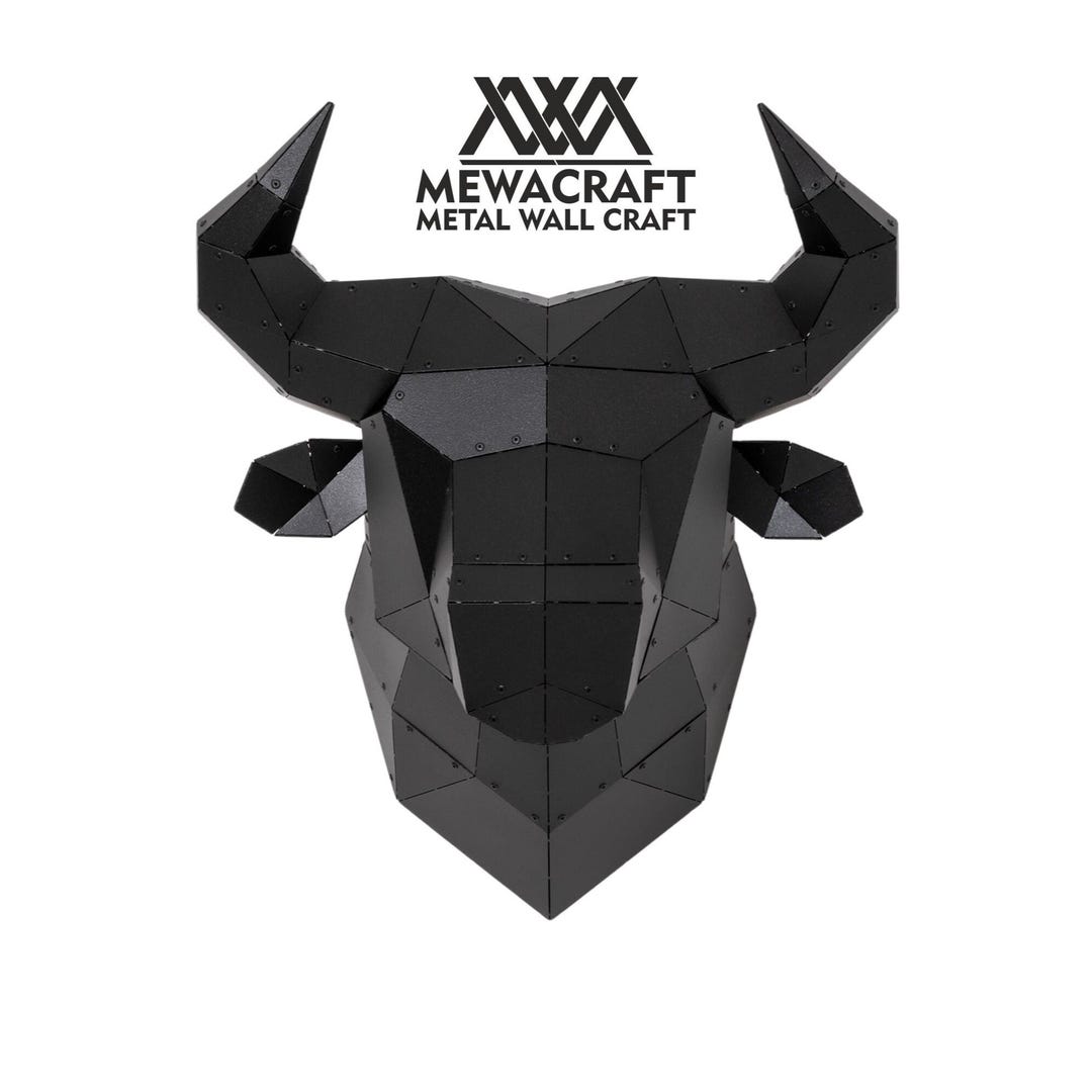 Metal Bull Head Wall Statue (DDP Included for USA) - Etsy