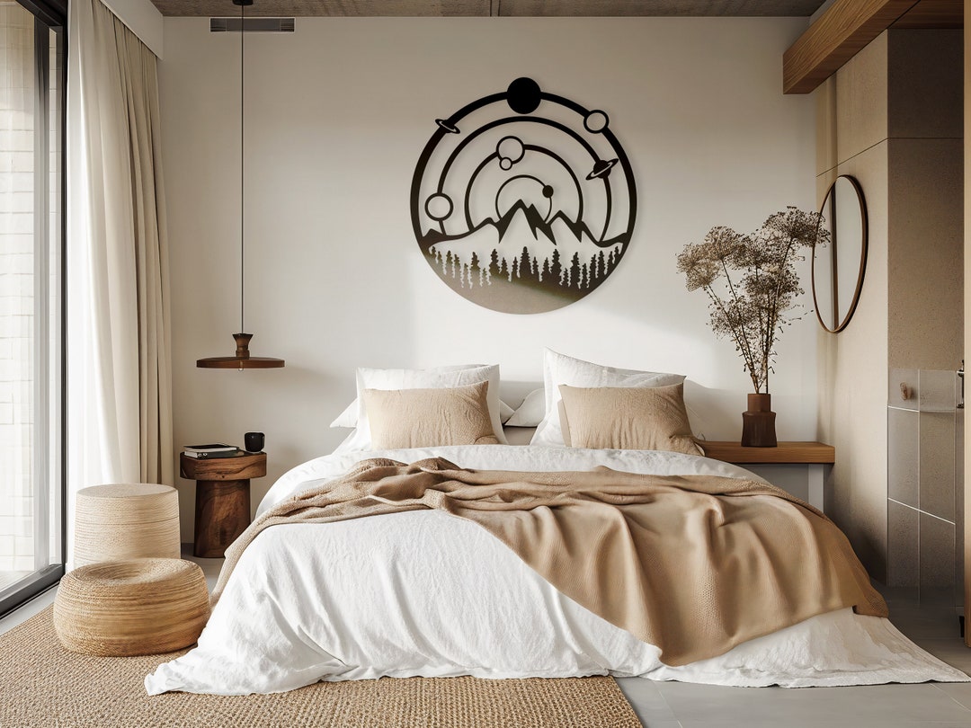 Planet Wall Decor Astronomy Lover Metal Art Wall Hanging Decor Solar ...