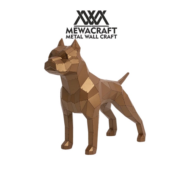 Metal Sculpture Pitbull - Etsy