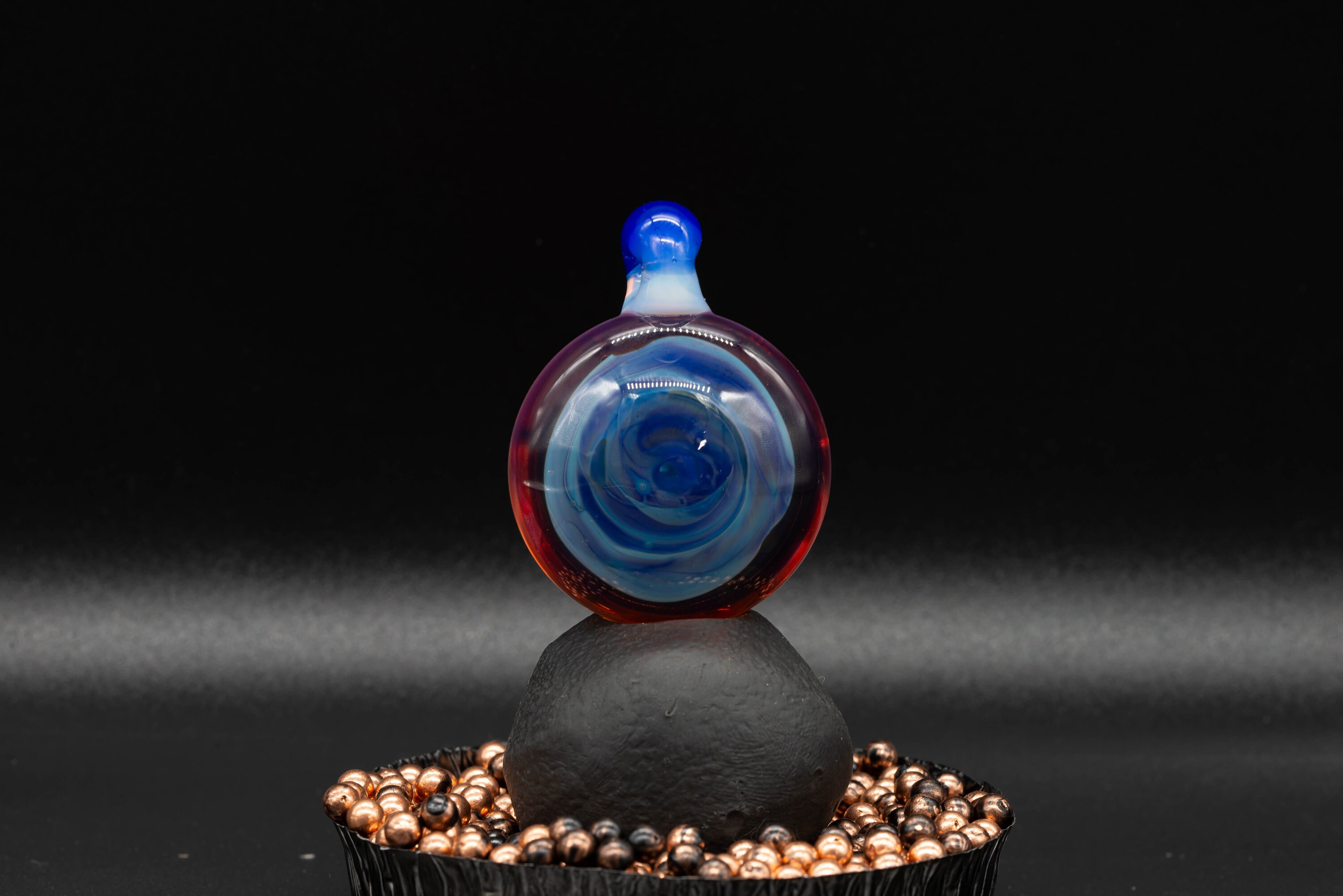 Fumed Borosilicate Implosion Pendant - Etsy