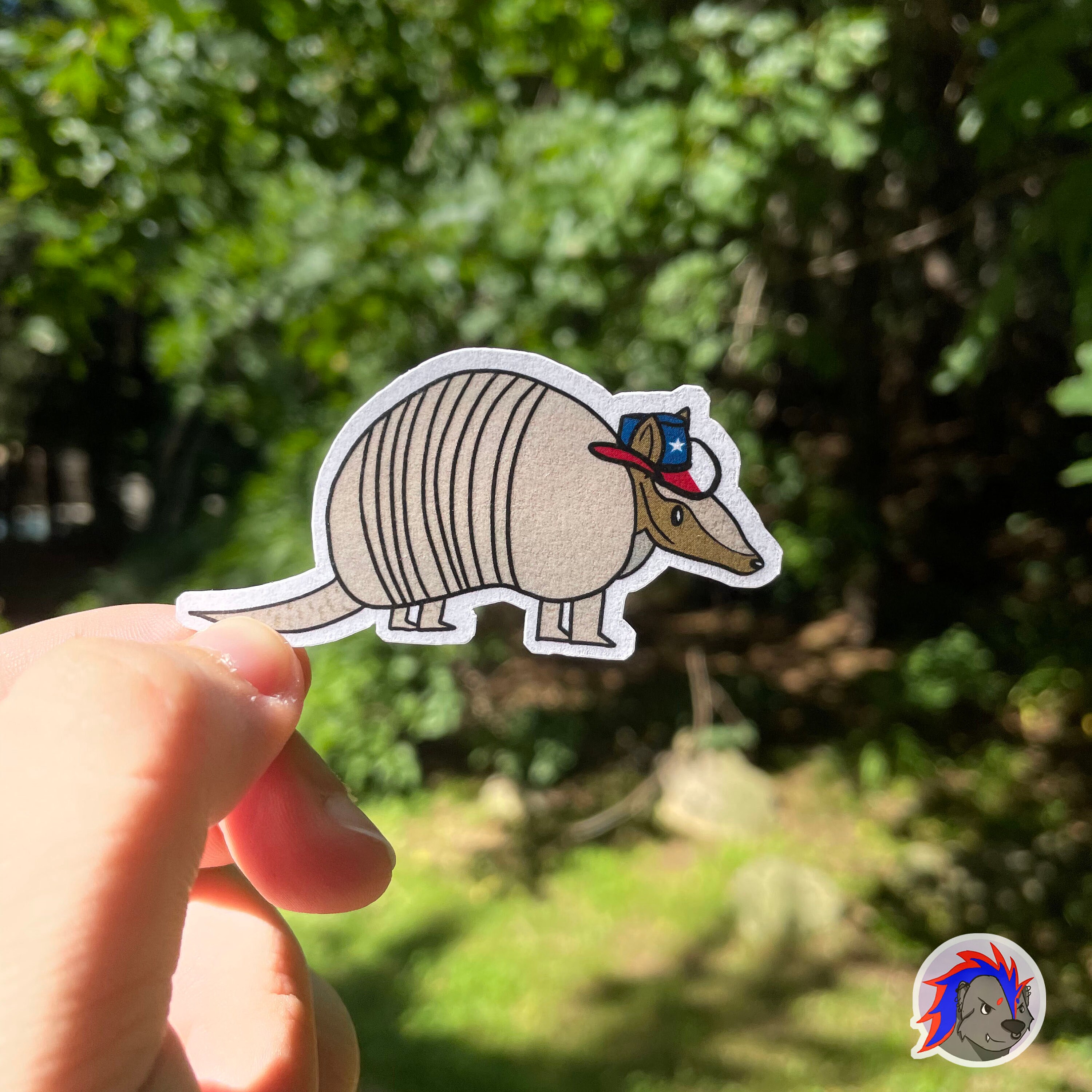 Texas Armadillo Sticker Armadillo Sticker Texas Sticker | Etsy