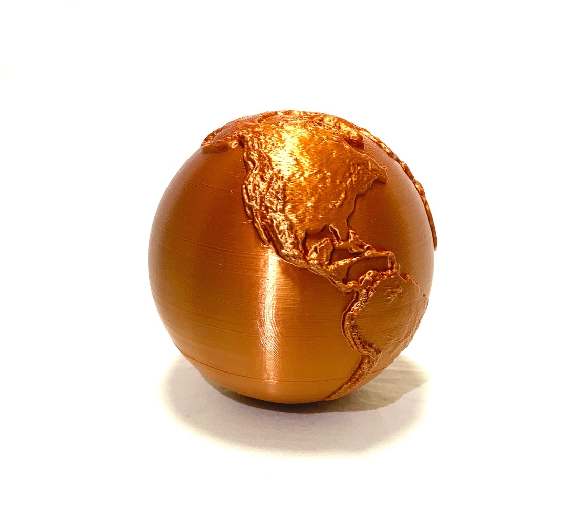3D Printed Globe - Etsy