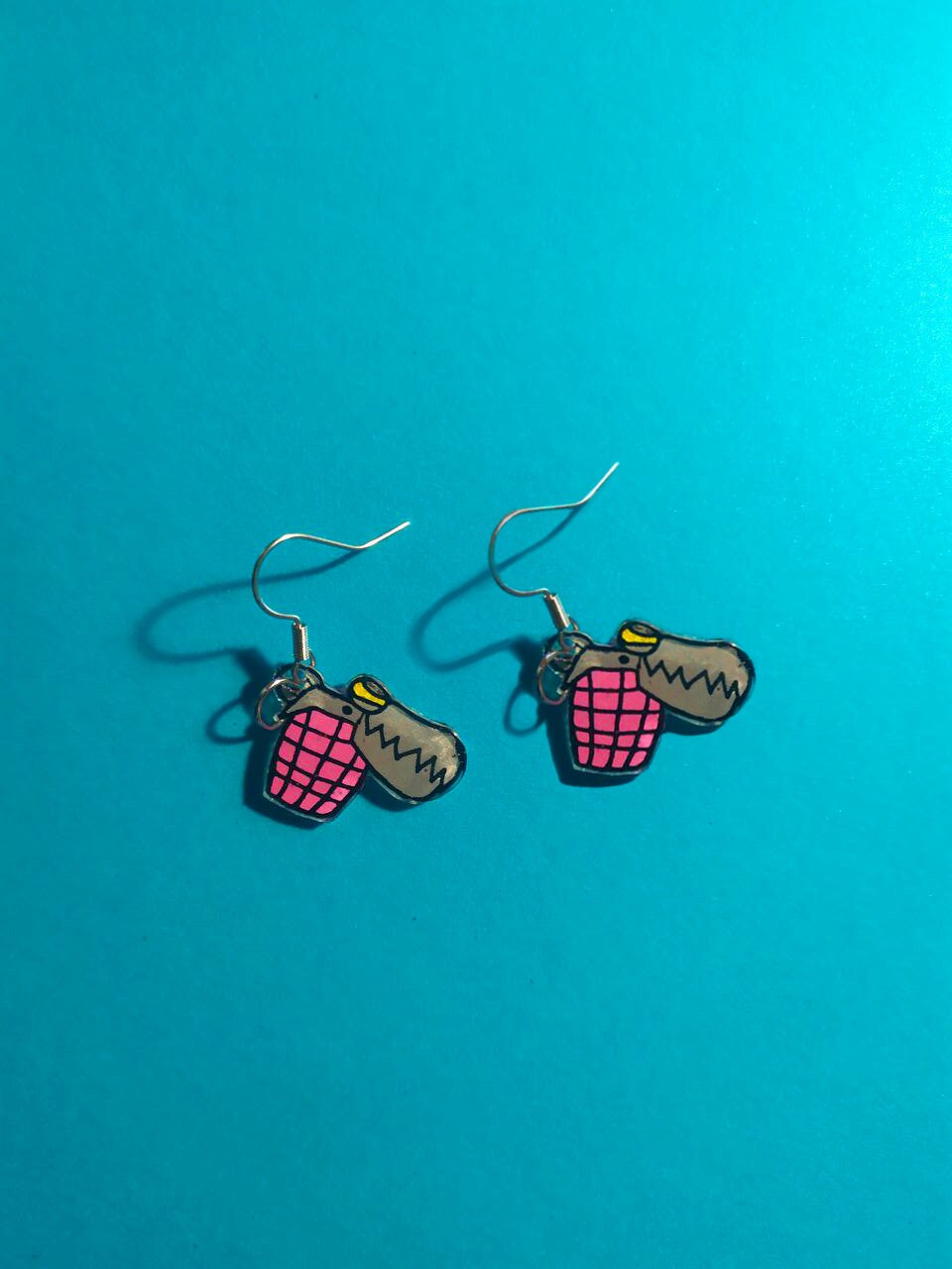 Jinx Earrings Lol League of Legends Earrings Jinx Grenade - Etsy