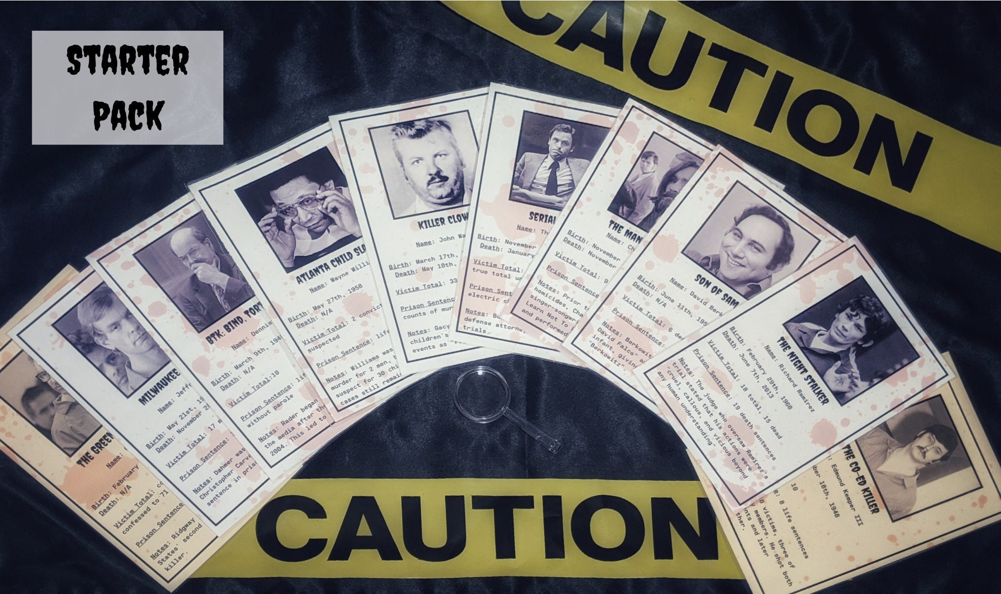 True Crime Cards Serial Killer Fact Cards Forensic Science - Etsy