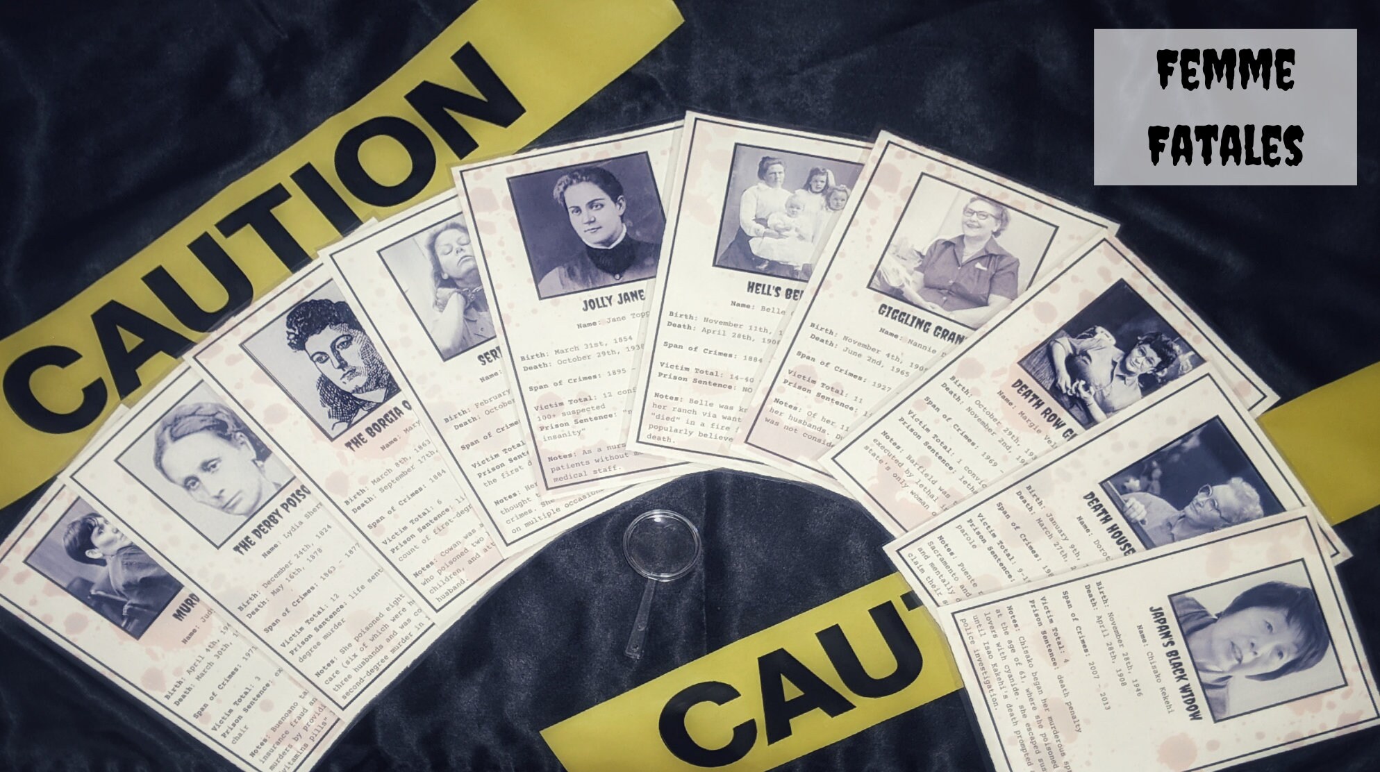 True Crime Cards Serial Killer Fact Cards Forensic Science - Etsy