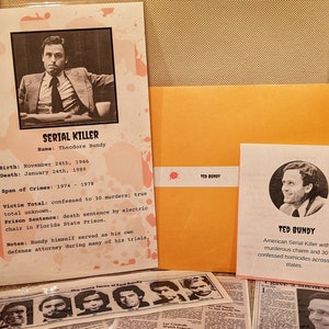 True Crime Cards | Serial Killer Fact Cards | Forensic Science | Murder ...