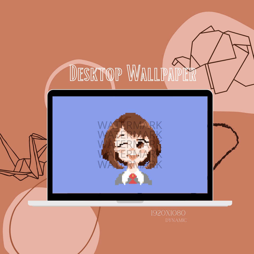 MHA Uraraka 8-bit Desktop Background 1920x1080 - Etsy
