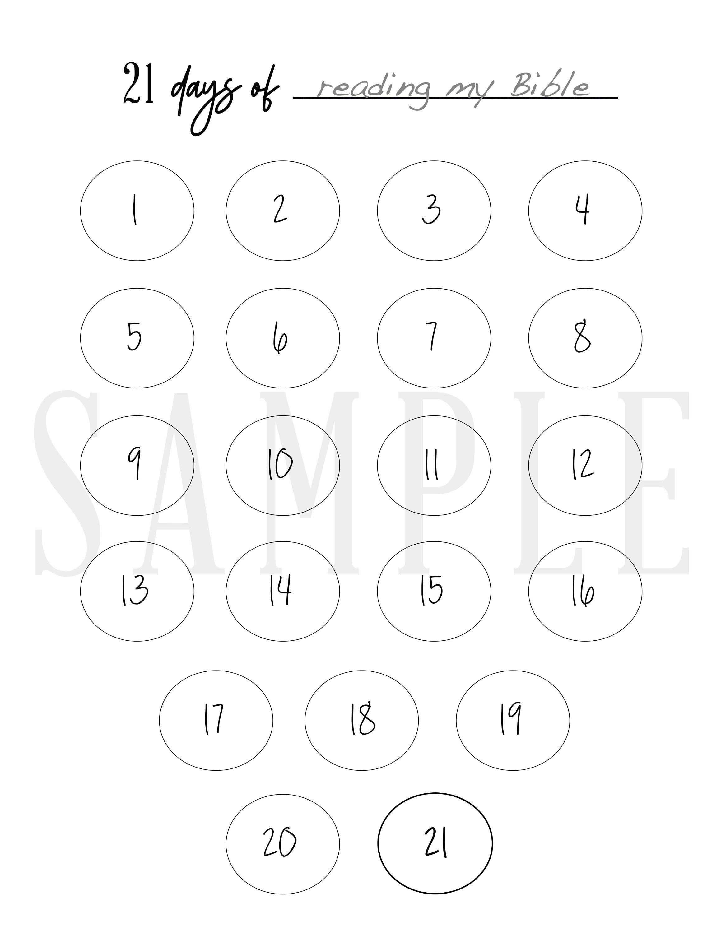 21 Day Habit Tracker, Daily Motivation, Planner, 21 Days, Journal ...