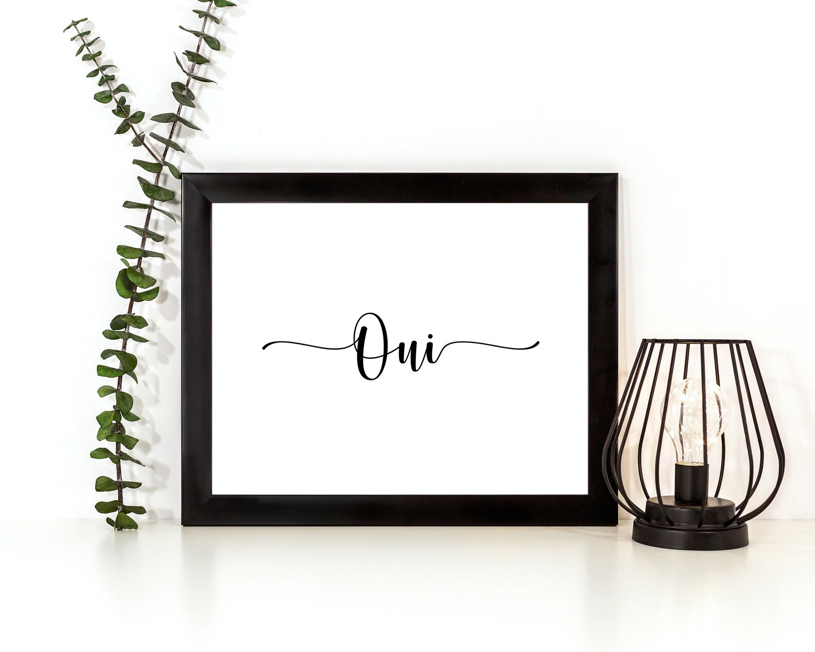Oui Yes French Printable Art, Typography Art, French Design, Instant ...