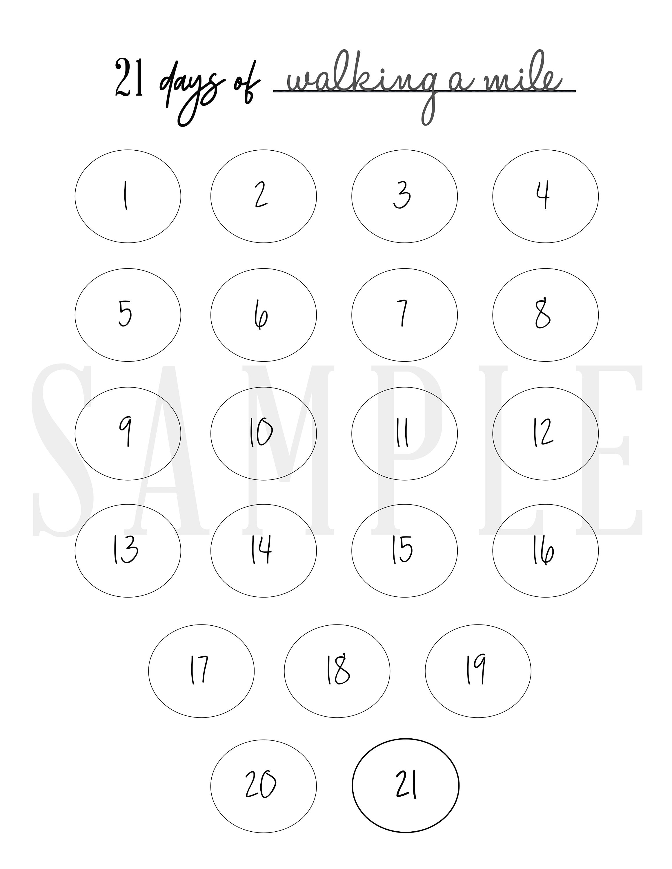 21 Day Habit Tracker, Daily Motivation, Planner, 21 Days, Journal ...