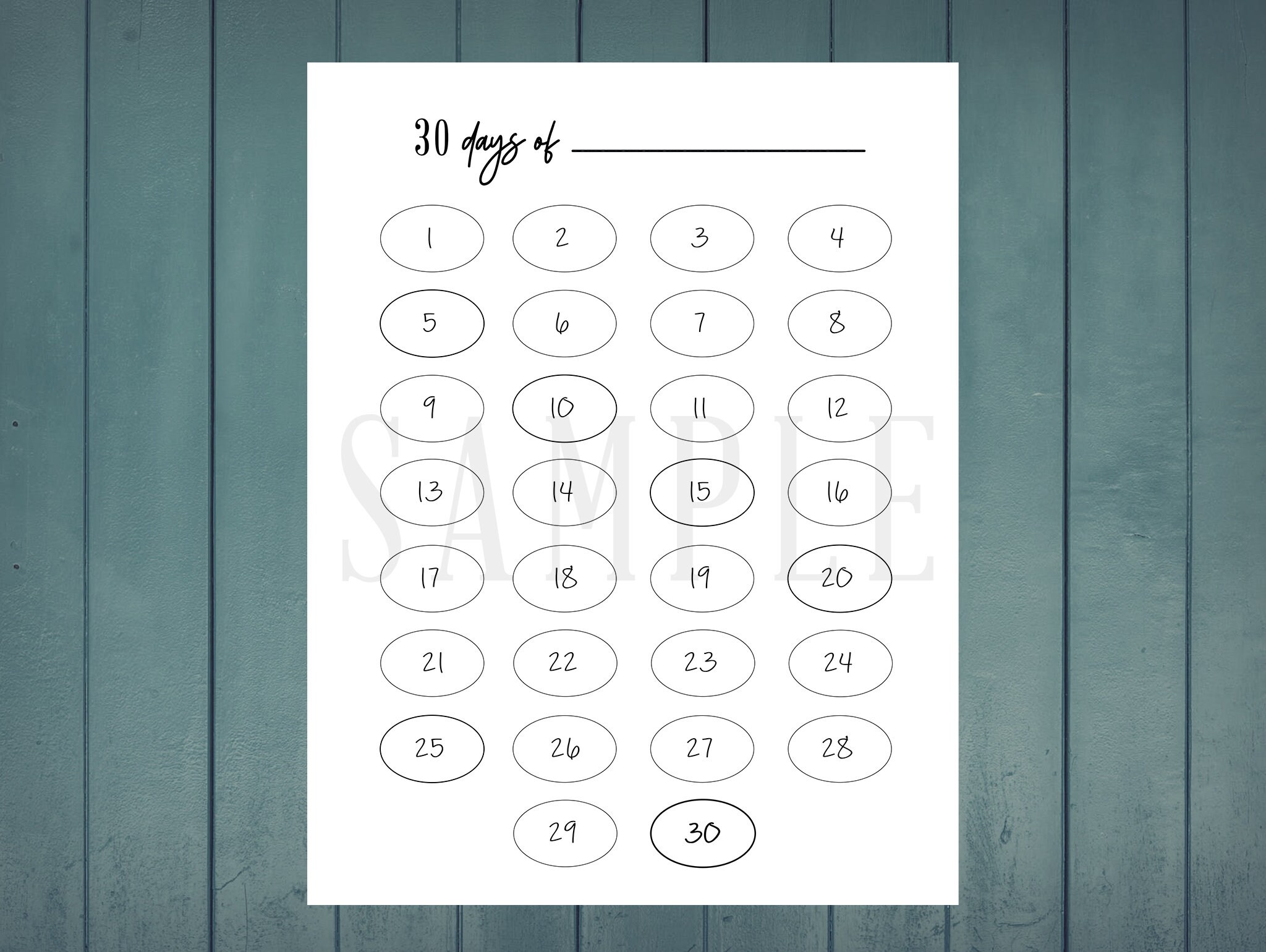 30 Day Habit Tracker Daily Motivation Planner 30 Days | Etsy