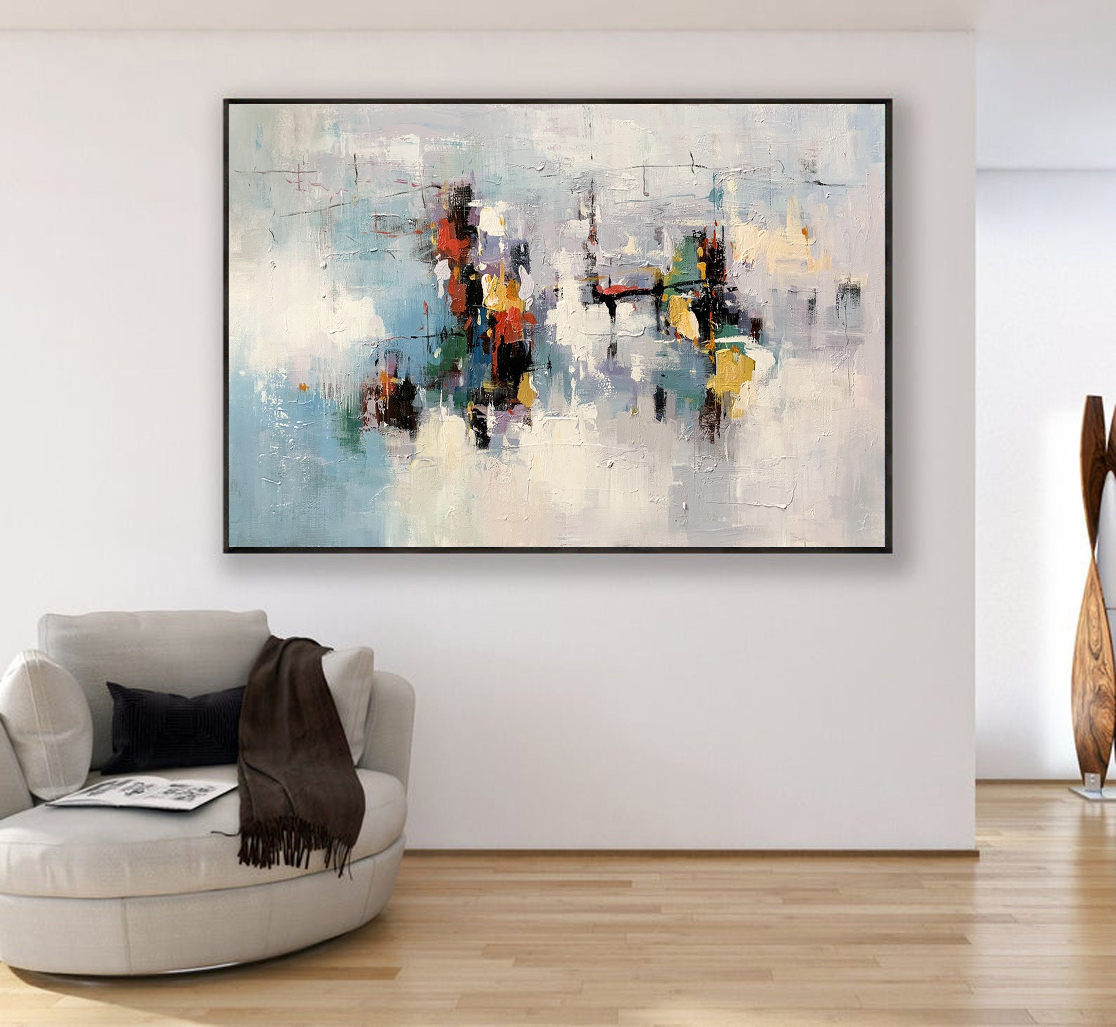 Large Modern Wall Art Painting Large Abstract Wall | Etsy