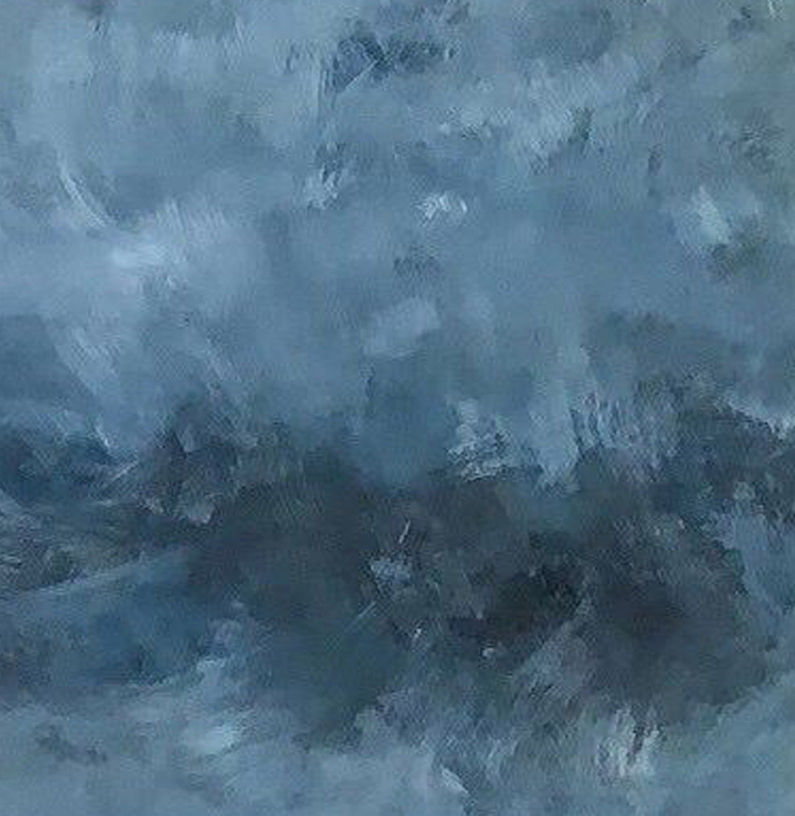 Arte abstracto azul original, pintura abstracta extra grande, lienzo ...