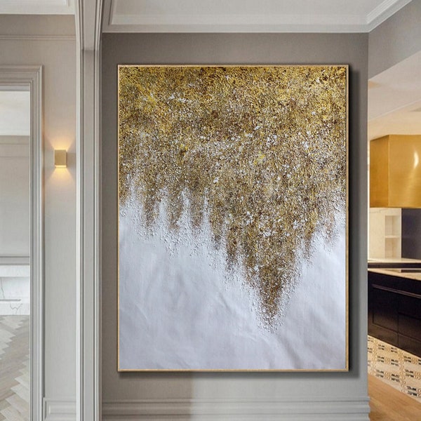 Gold Leaf Abstract - Etsy