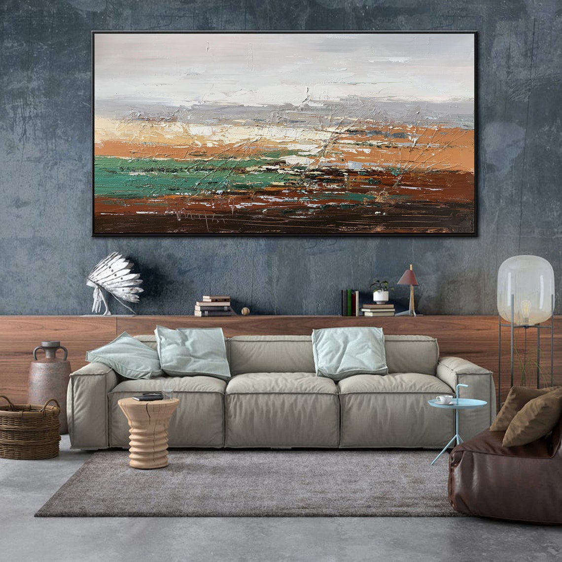 Large Abstract Art, Large Modern Wall Art Painting, Large Abstract Wall ...