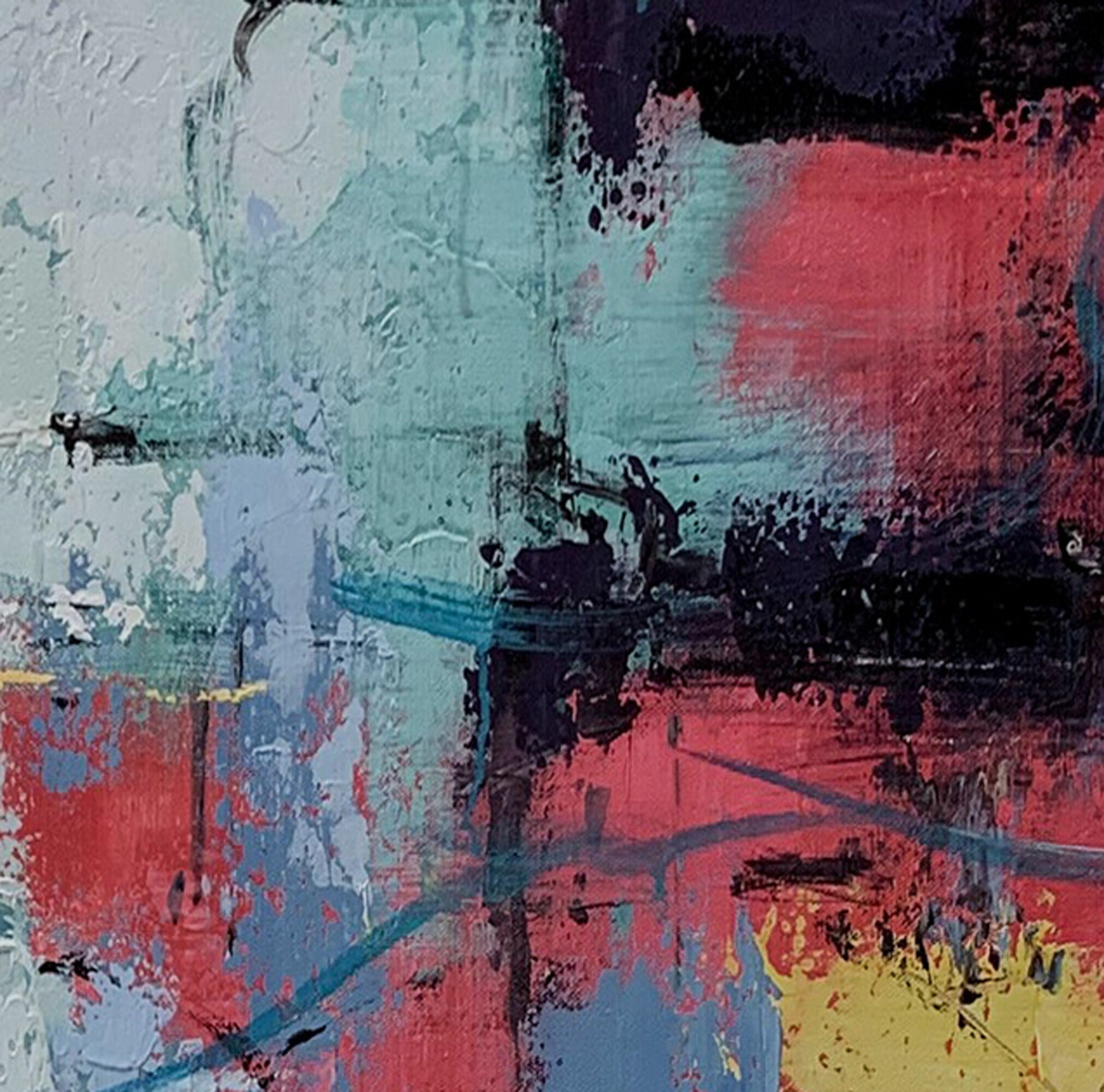 Extra Large Wall Art, Red Painting Extra Large Abstract Painting ...