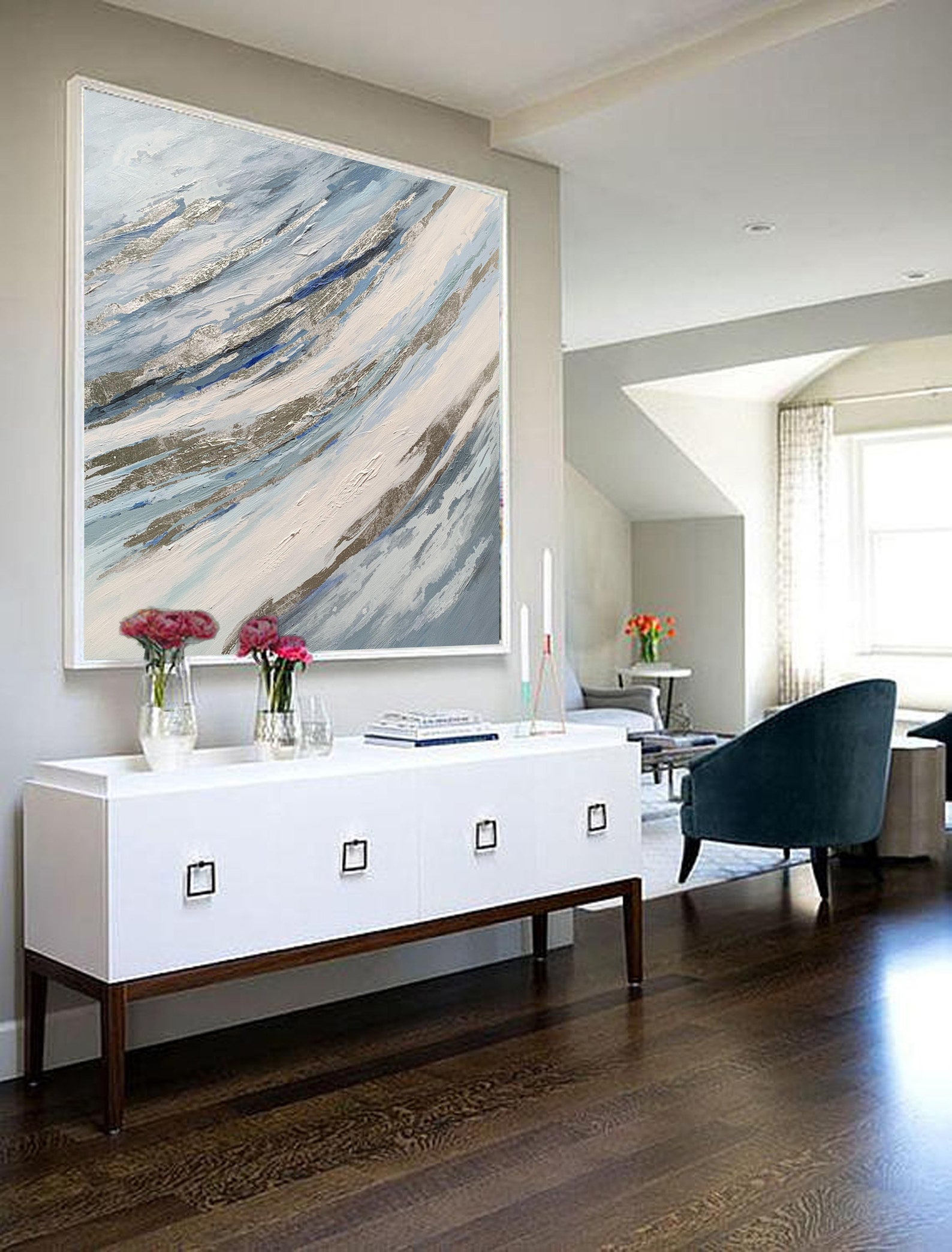Large Abstract wall art large modern art Large Modern Wall | Etsy