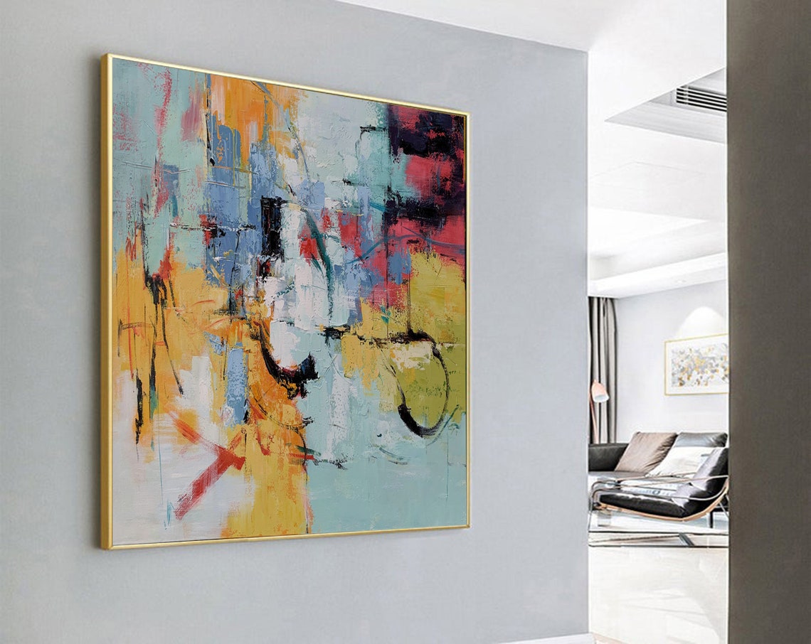 Extra Large Wall Art Red Painting Extra Large Abstract | Etsy