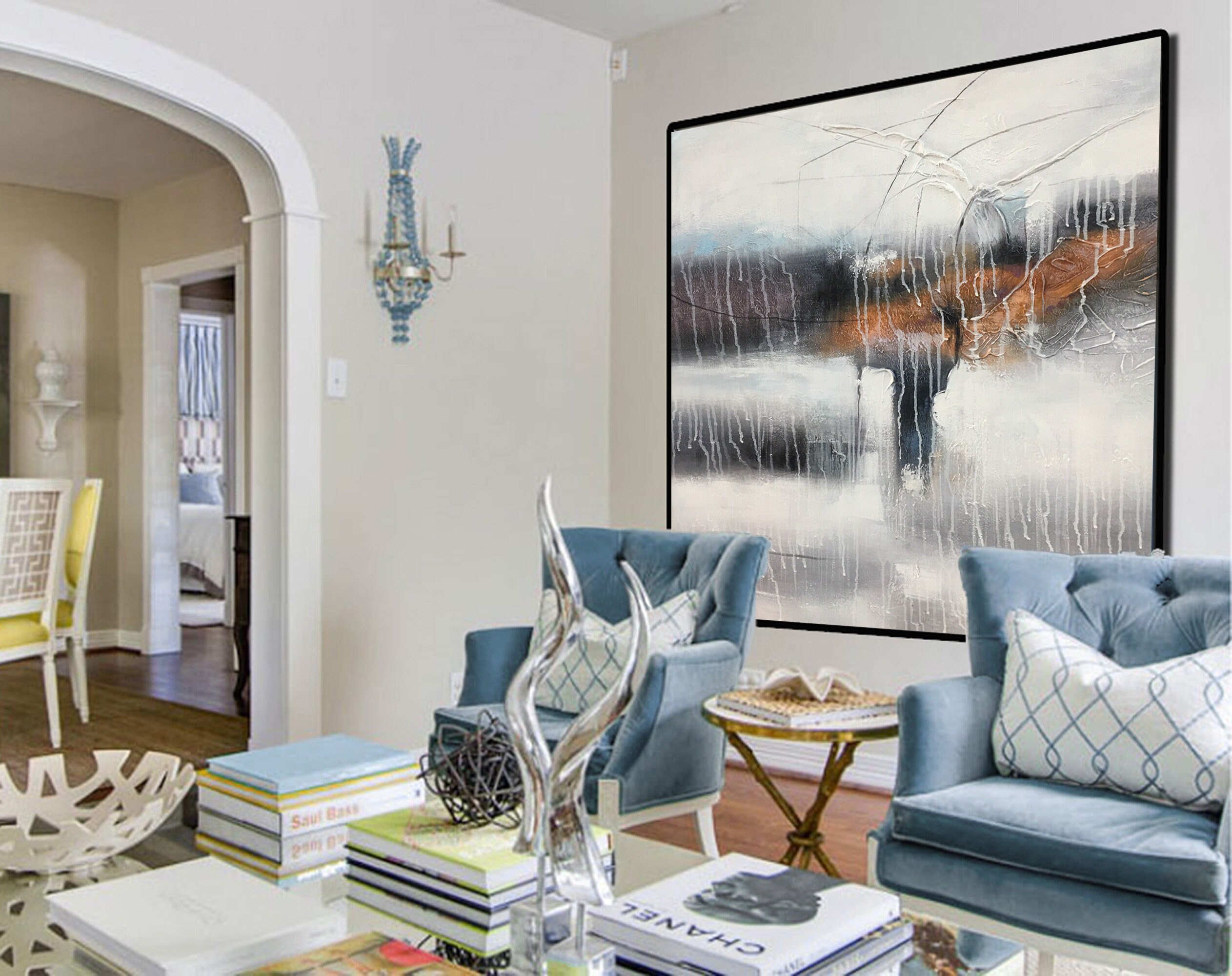 Extra Large Wall Art / Large Canvas Art / Large Original - Etsy