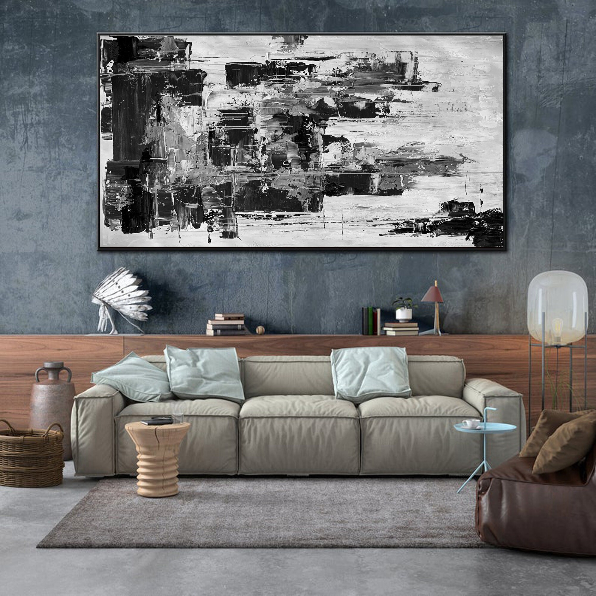 Large Wall Art Painting, Large Abstract Wall Art, Large Canvas Art ...