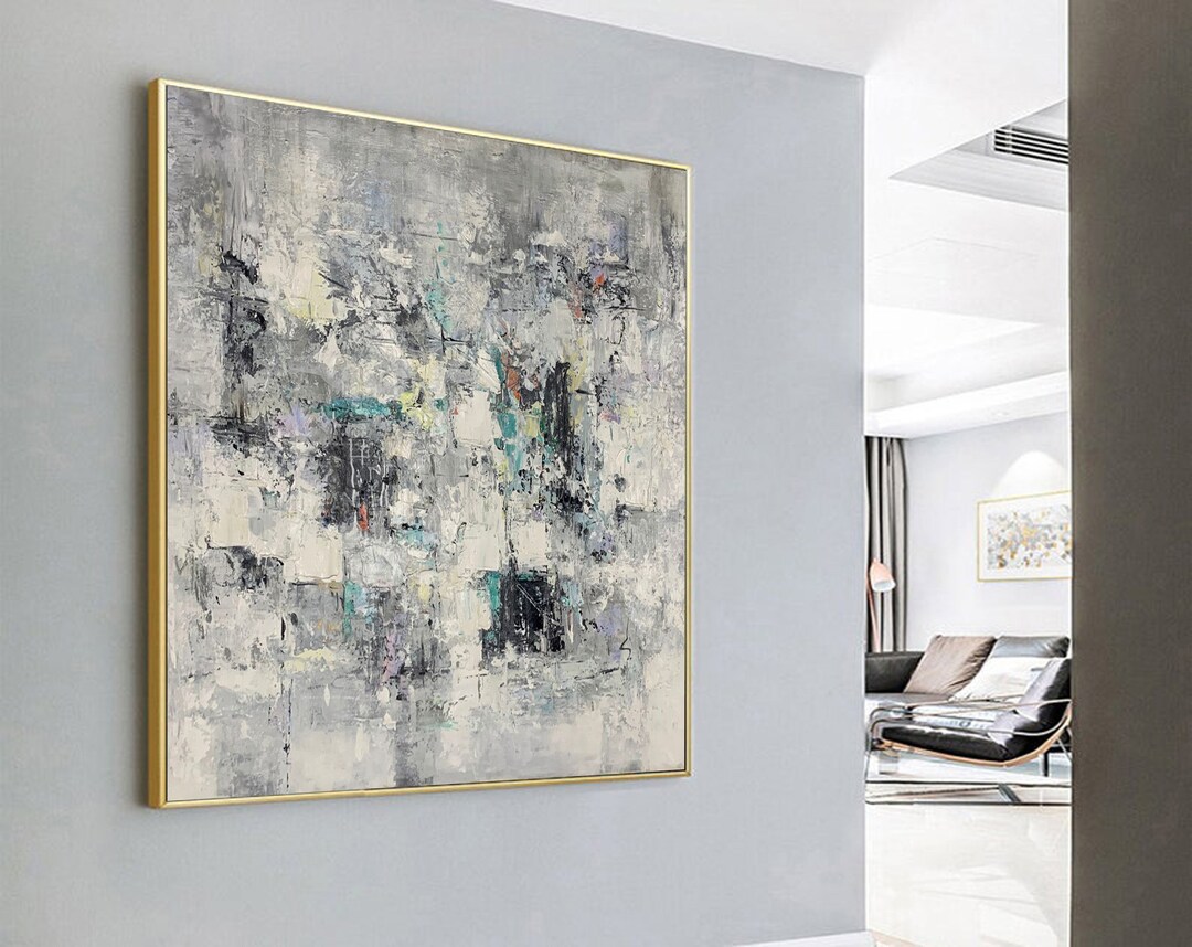 Extra Large Modern Abstract Painting – Original Textured Canvas Wall ...