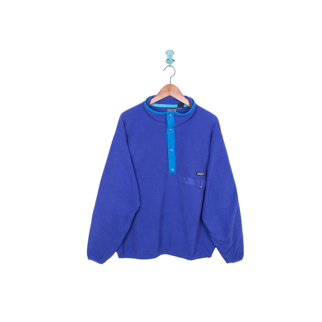 Vintage Patagonia Fleece Violet Purple RARE Outdoor Jumper 80s 90s ...