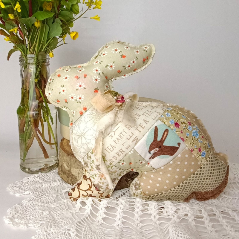 Patchwork Bunny - Etsy