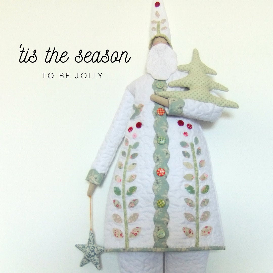 White Santa Scandinavian Christmas Decor Tilda Doll Christmas - Etsy