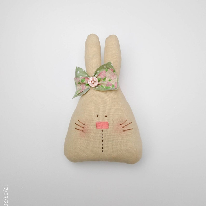 Easter Set of 3 Handmade Bowl Filler Ornaments, Primitive Bunny Easter ...