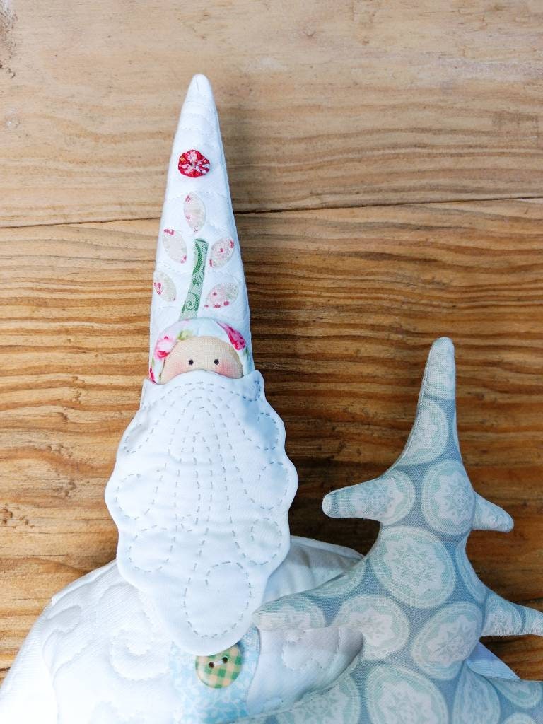 White Santa Scandinavian Christmas Decor Tilda Doll, Christmas Gift ...