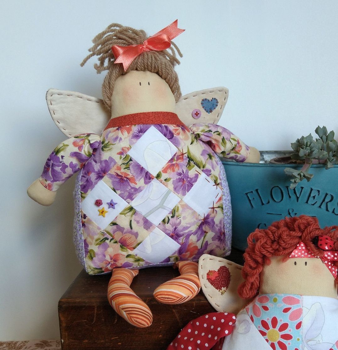 Primitive Handmade Patchwork Doll Farmhouse Decor Fabric - Etsy