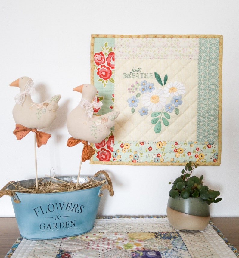 Tea Dyed Fabric Ducks on A Poke Stick Handmade Primitive - Etsy