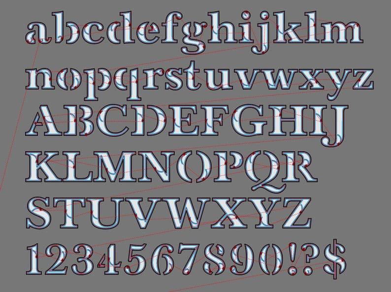 Plasma Cuttable Font Baskerplasma - Etsy