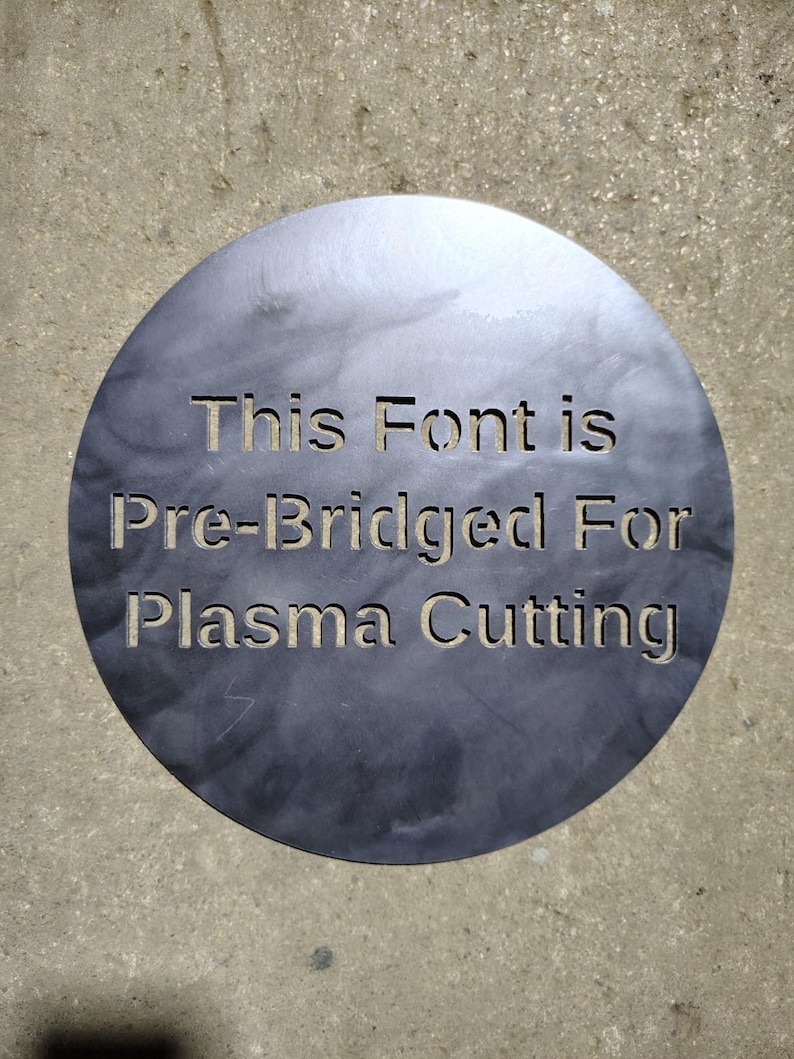 Plasma CNC Font Plasmasans - Etsy