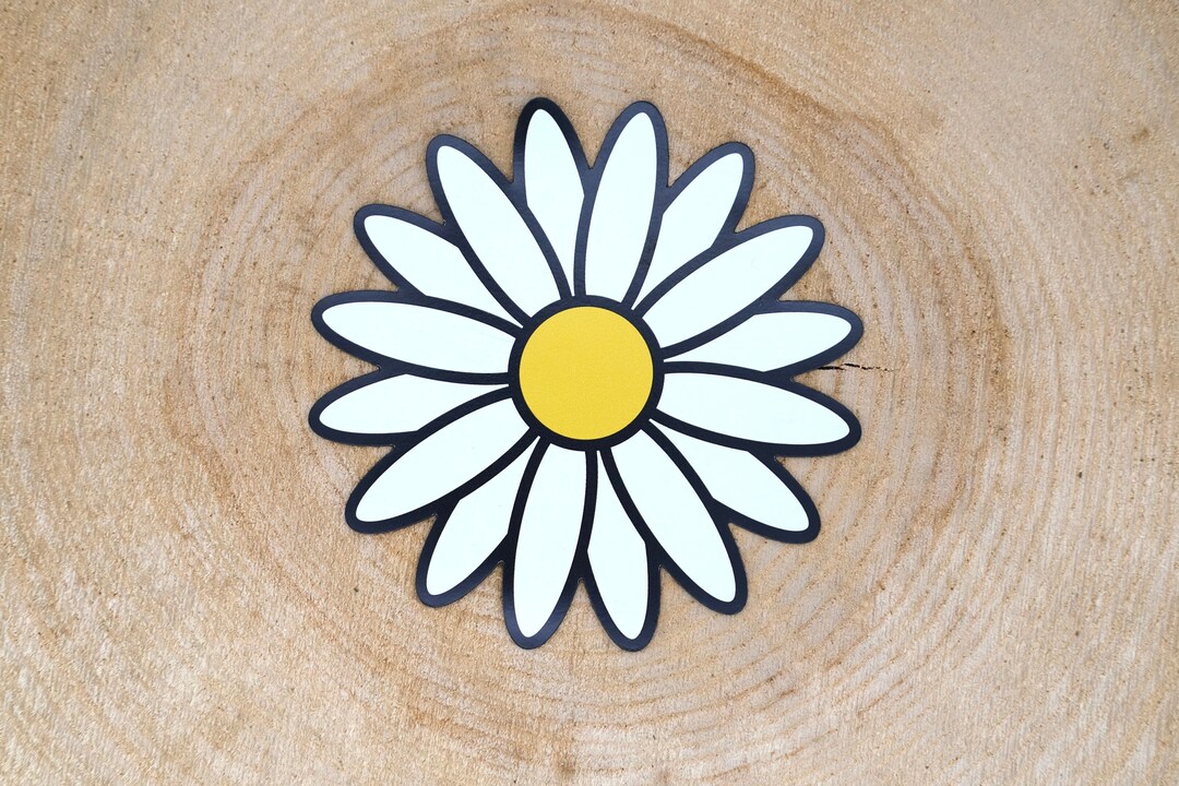4 Daisy Magnet Yellow Daisy Flexible Magnet Hippie - Etsy