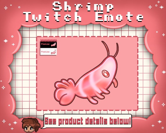 Shrimp Twitch Emote - Etsy