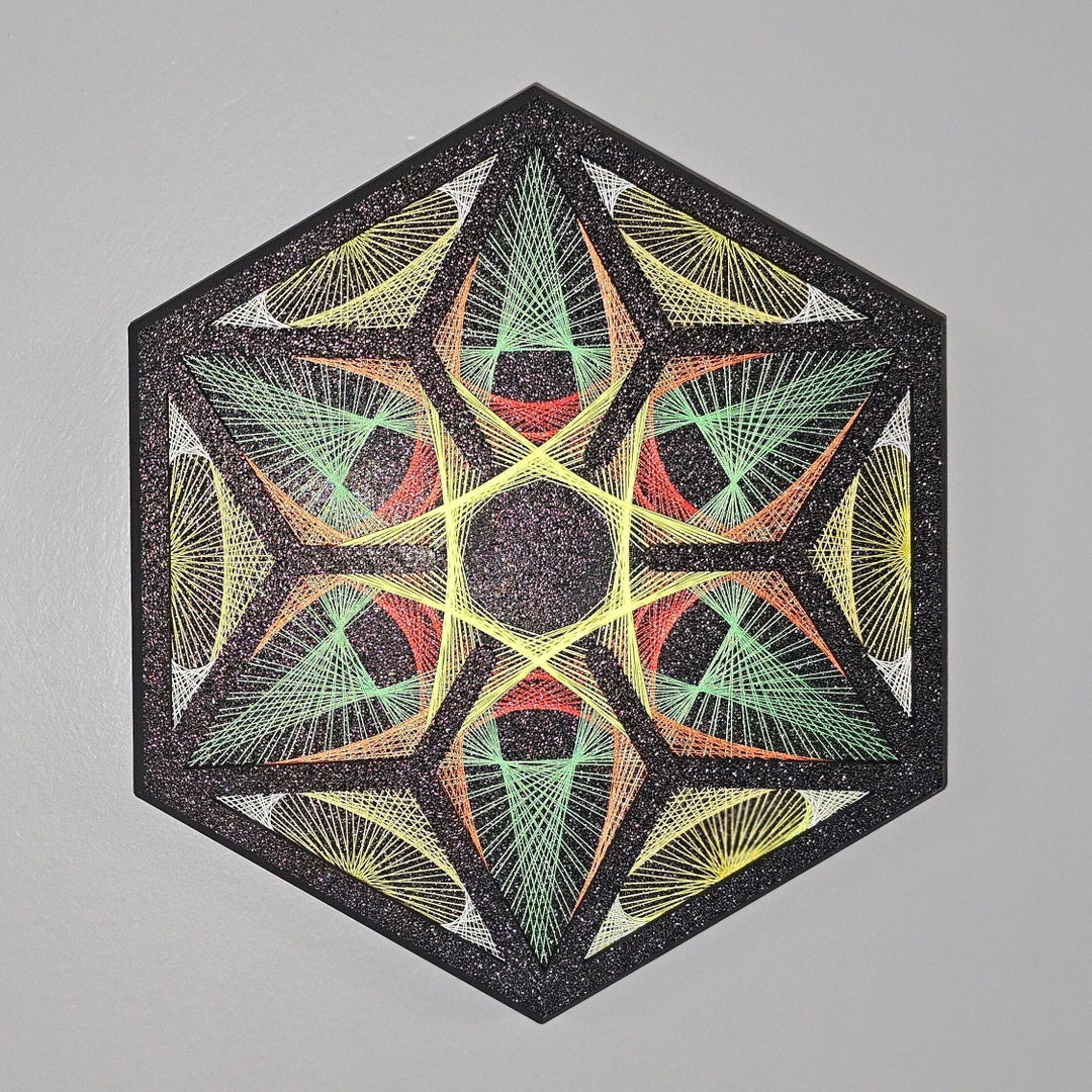 3d-printed String Art Wall Hanging - Multiple Plate Colors Available - Etsy