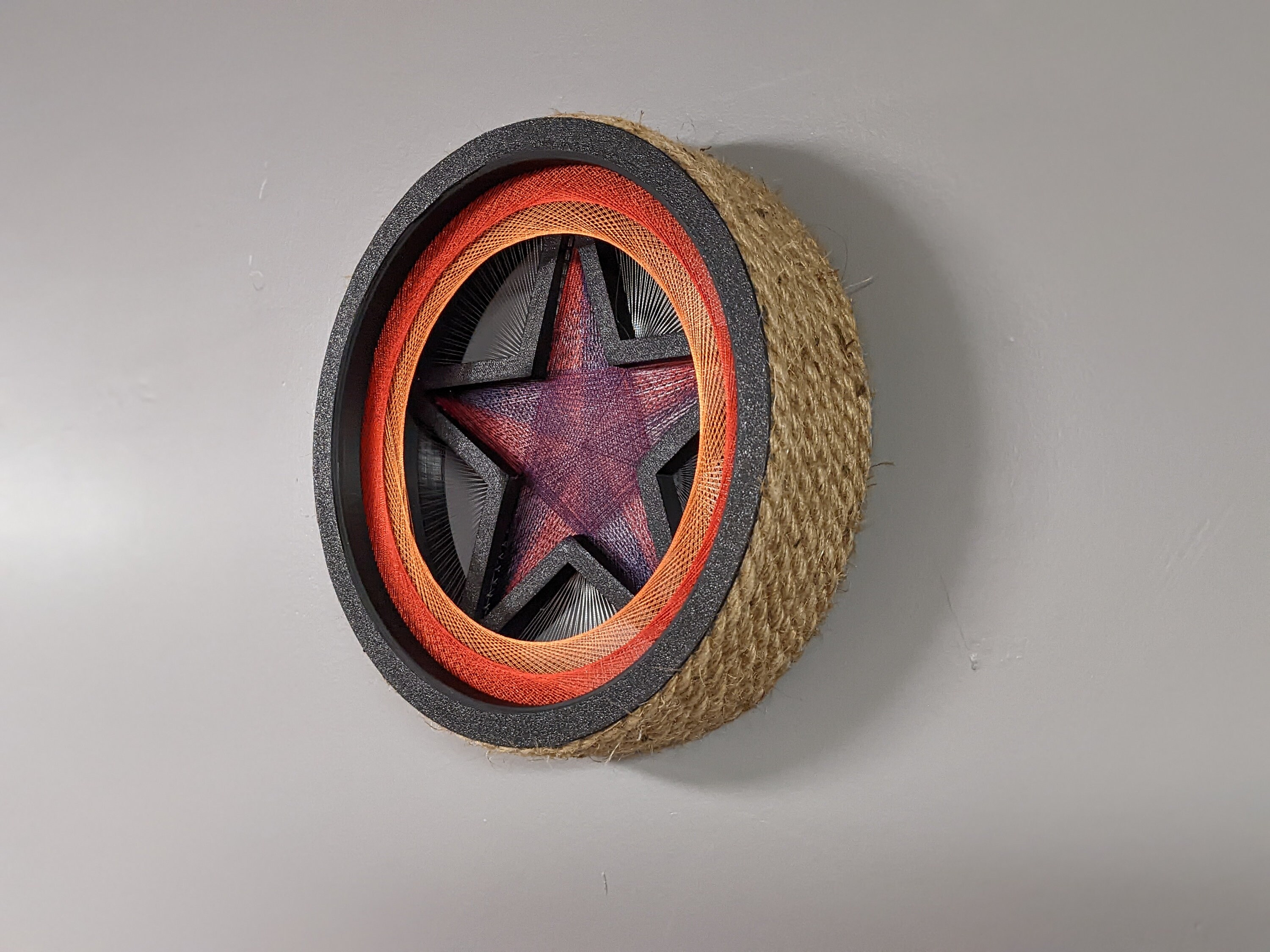 Round Layered Star String Art Wall Hanging - Etsy