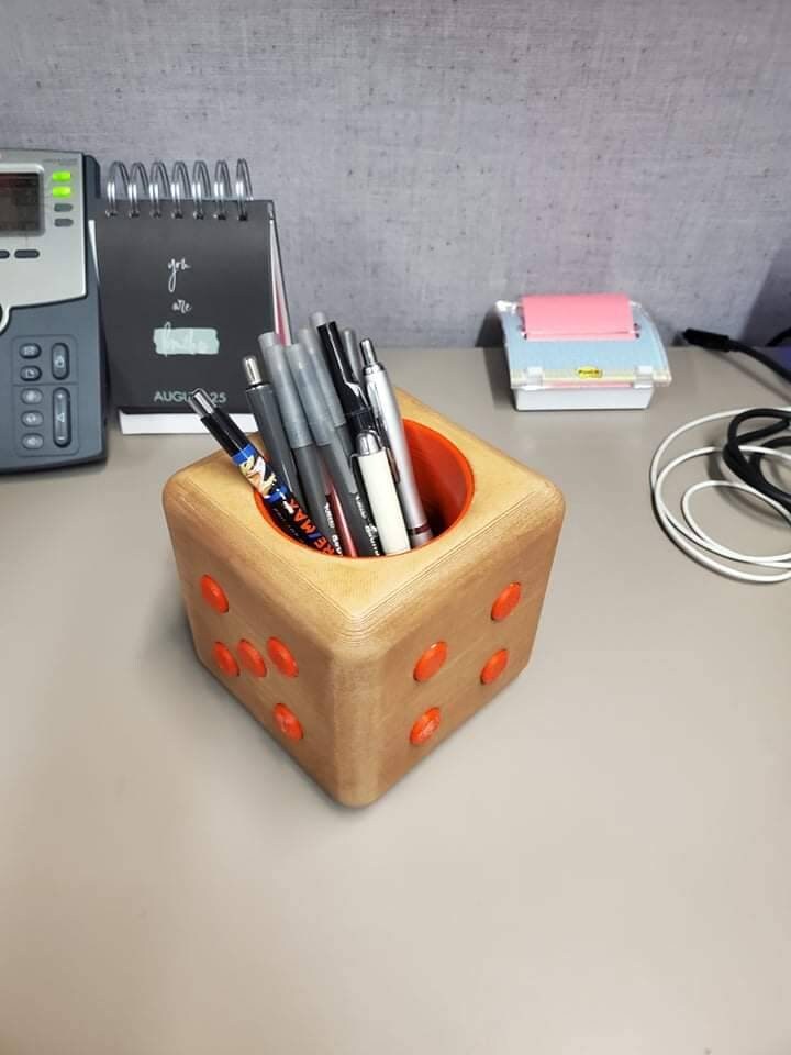 Dice Pencil Holder - Assorted Colors - Etsy