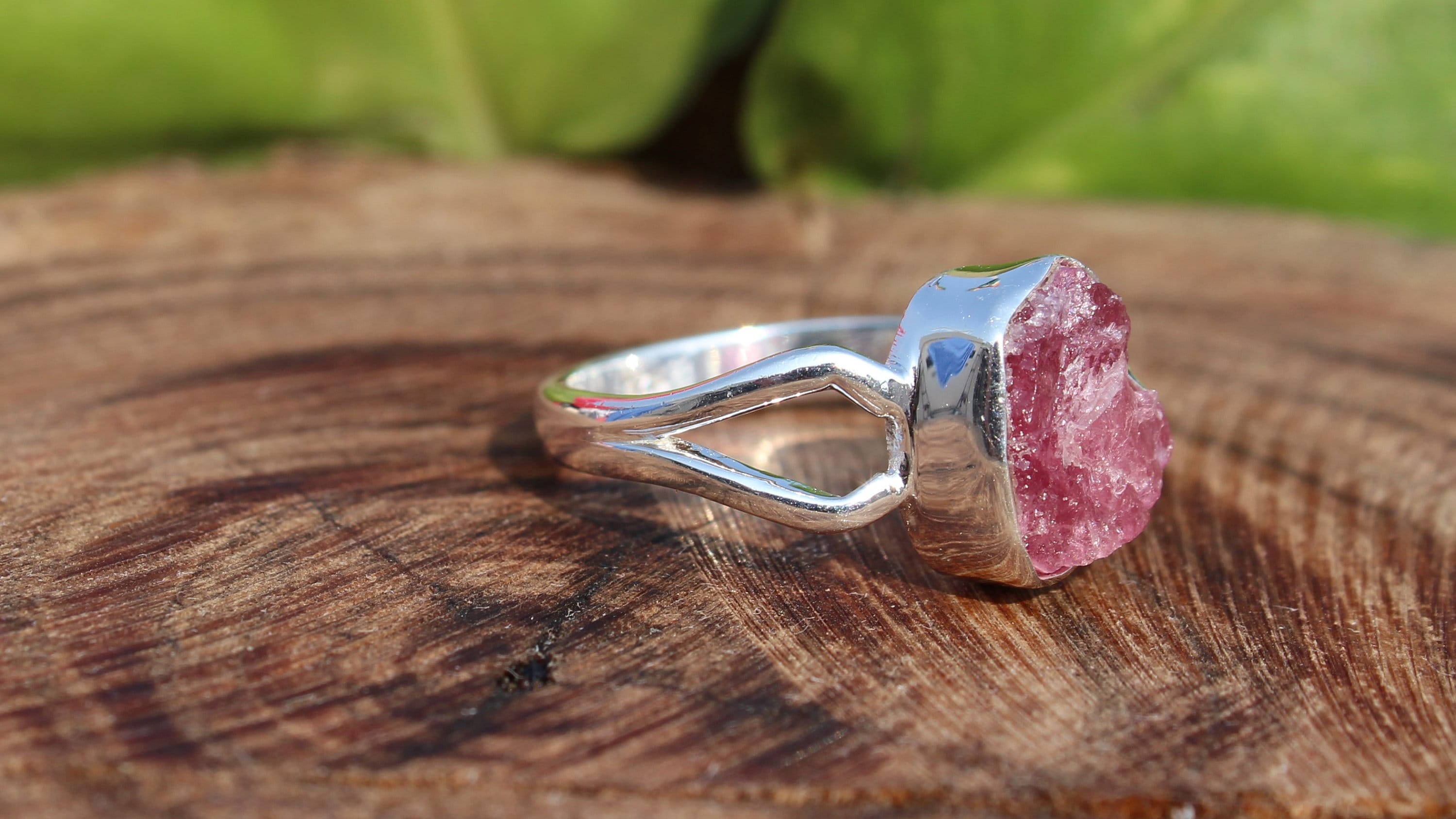 Raw Ruby Ring | July Birthstone Natural Ruby Ring | Raw Gemstone ...