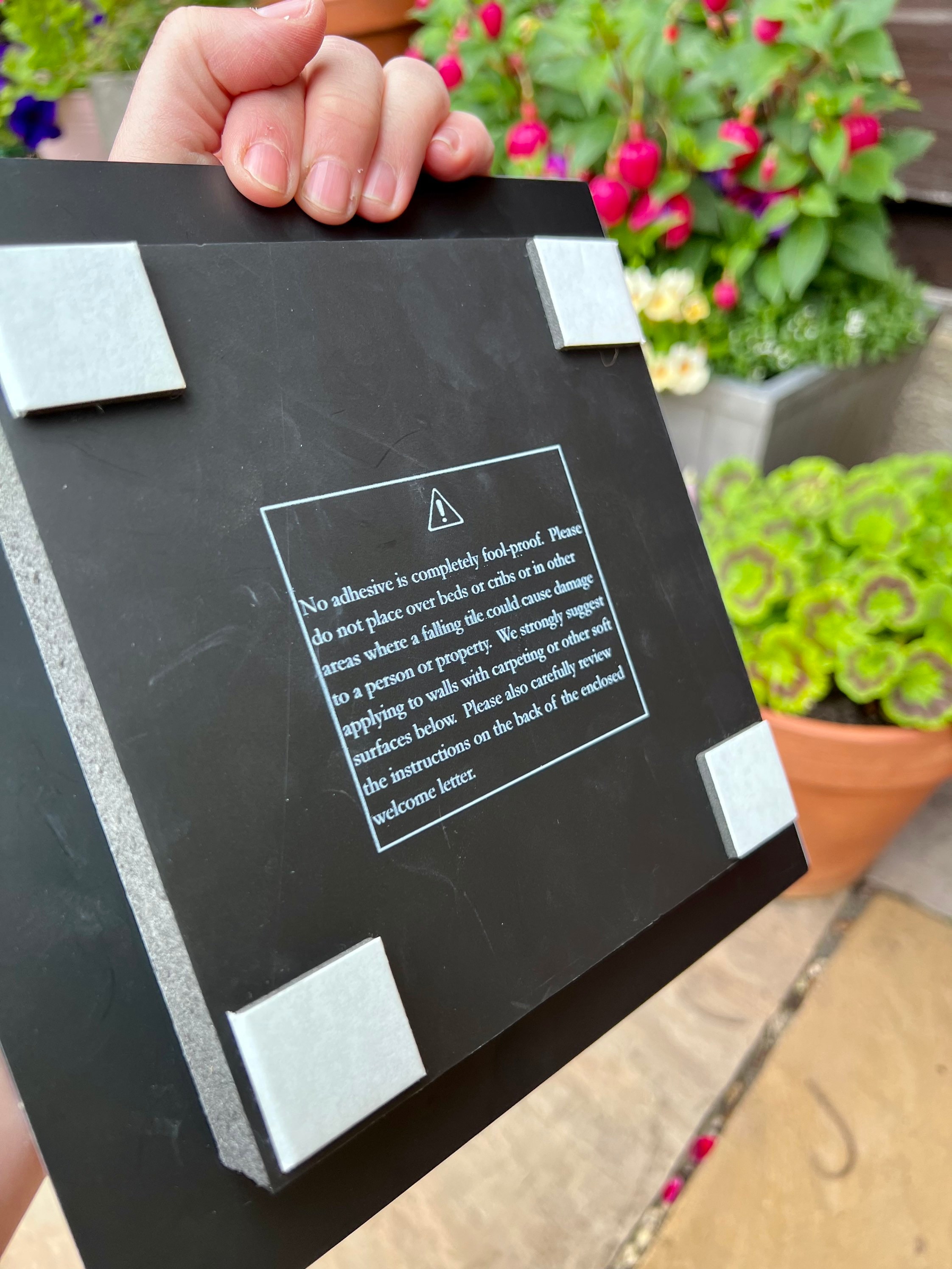 Floral Glass Wall Tile, Wall Art, Colourful Abstract Flower Embellished ...