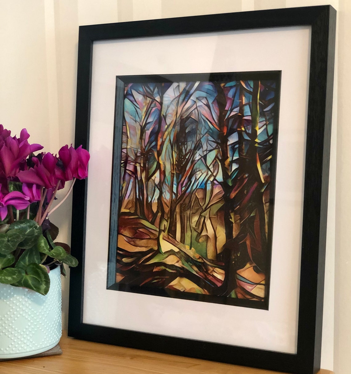 Abstract Forest Art Print Abstract Tree Print Nature | Etsy