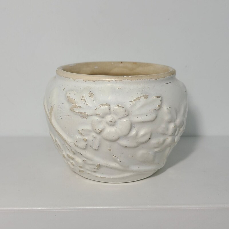 White Pottery Vase - Etsy