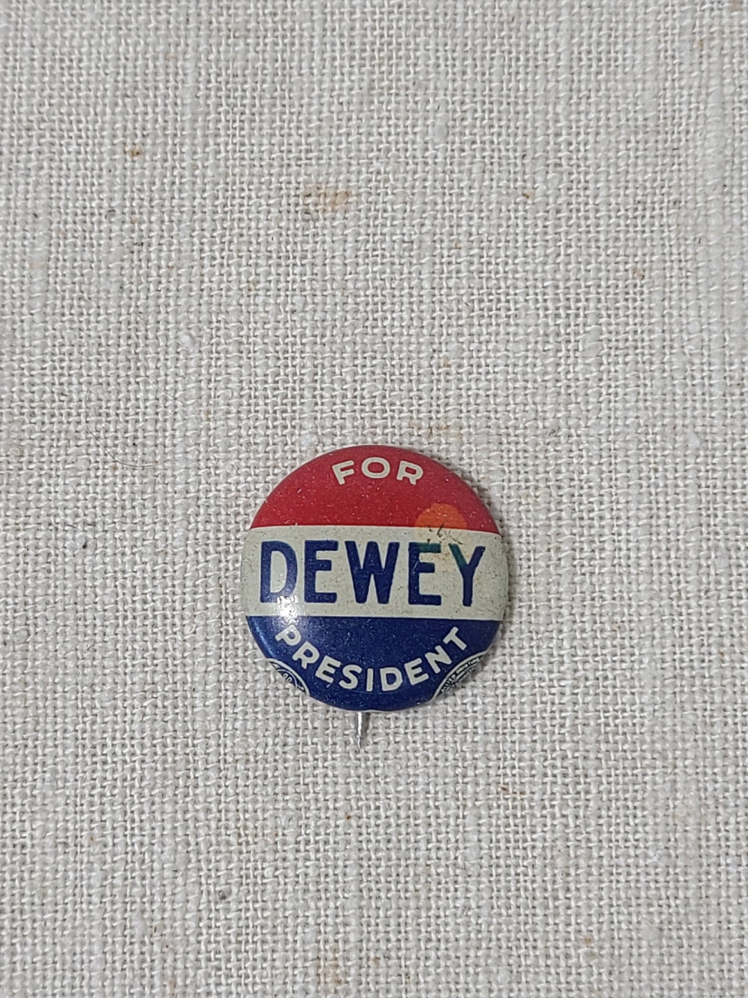 1948 Pin Back Button. Dewey for President Political Button. Collectible ...