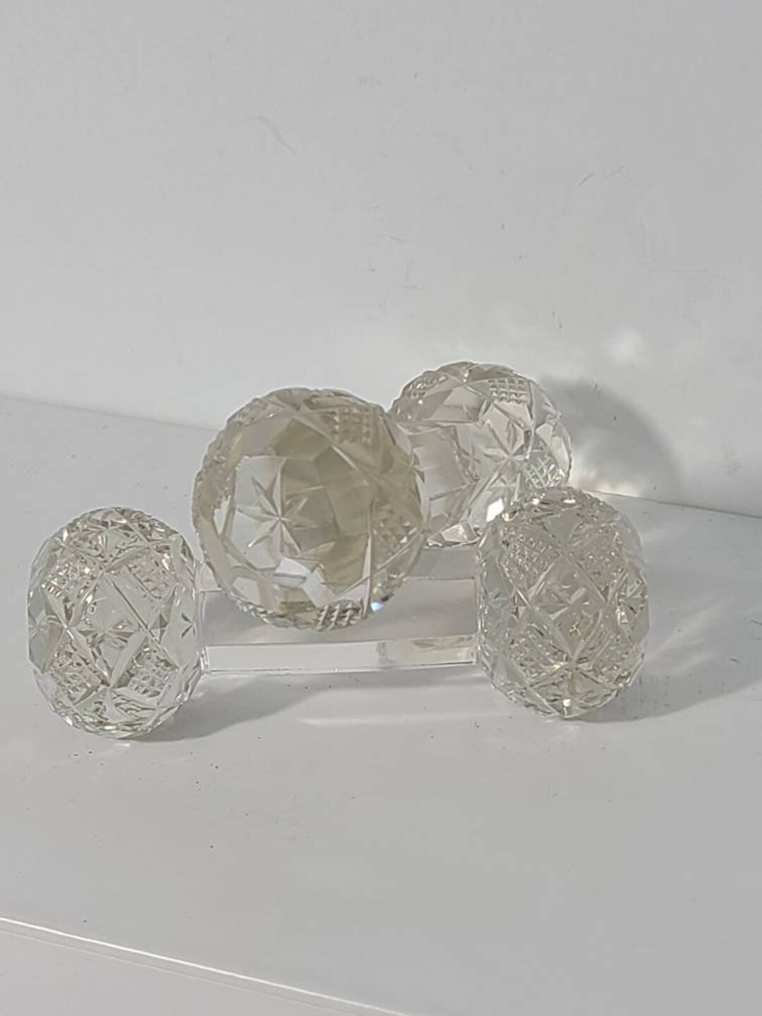 Antique Crystal Knife Rests. Pair of Victorian Knife Rests. Formal ...