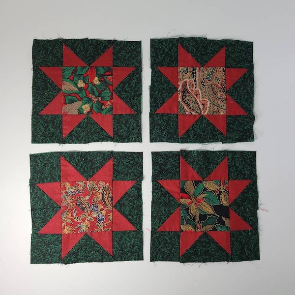 6 Quilt Blocks - Etsy