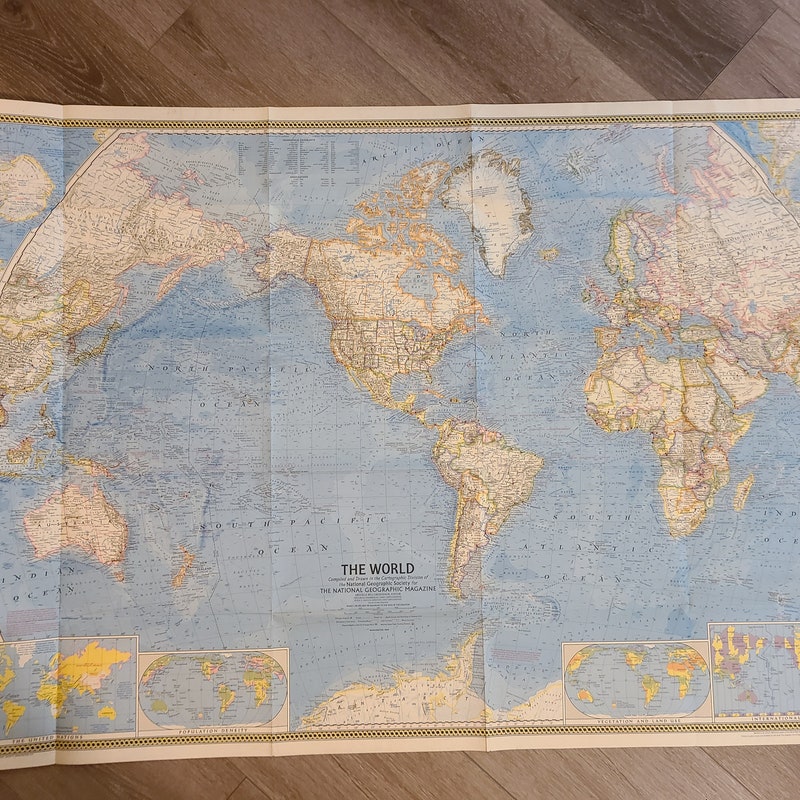 Vintage Map - Etsy