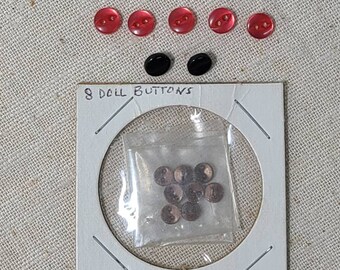 Tiny Black Buttons - Etsy